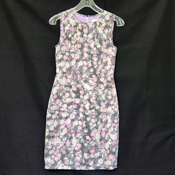 LOFT | Dresses | Loft Watercolor Floral Petal Sheath Career Dress Brand ...